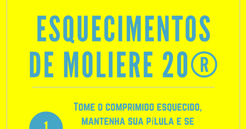 Esquecimentos de moliere 20®