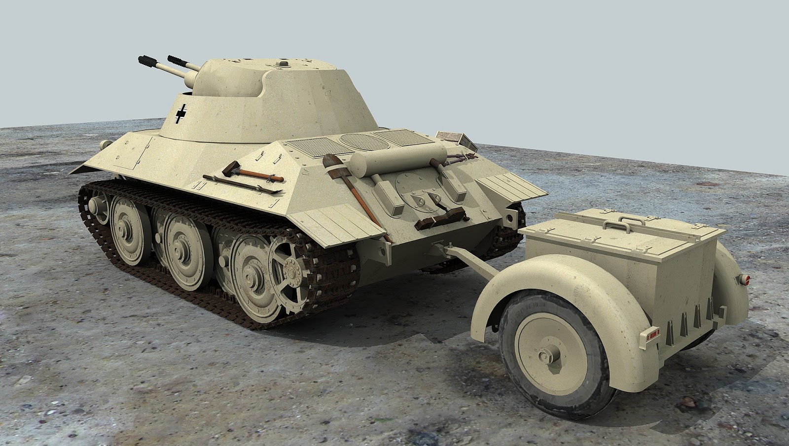 SketchUP Power 草圖力量: SPERBER (E25 Kugelblitz) E25 球型閃電防空砲 (Paper tank ...