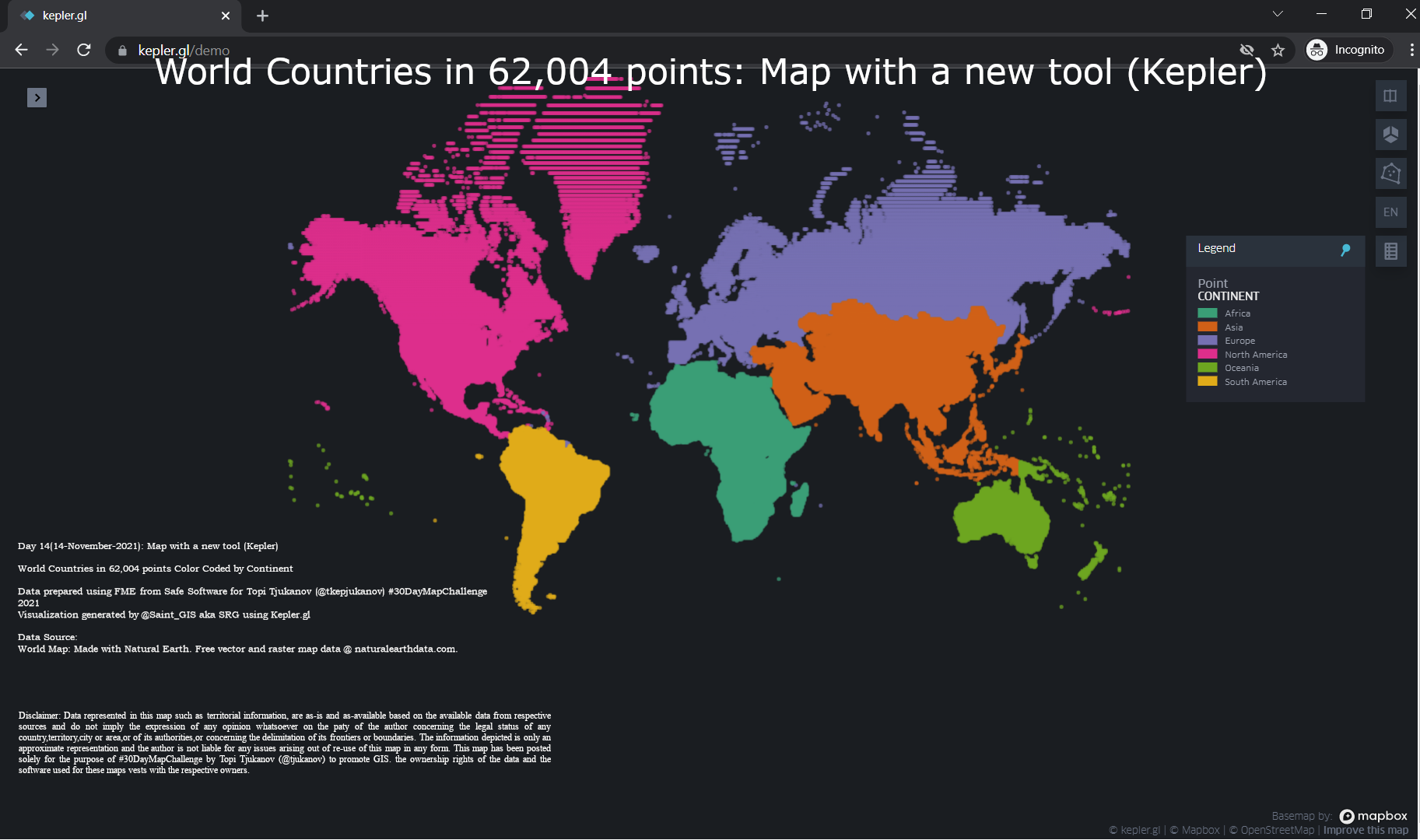 Thirty Days of Mapping (FME-ing) #30DayMapChallenge 2021