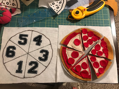 Lyndi's Projects: Quiet Book - Pepperoni Pizza Counting Page