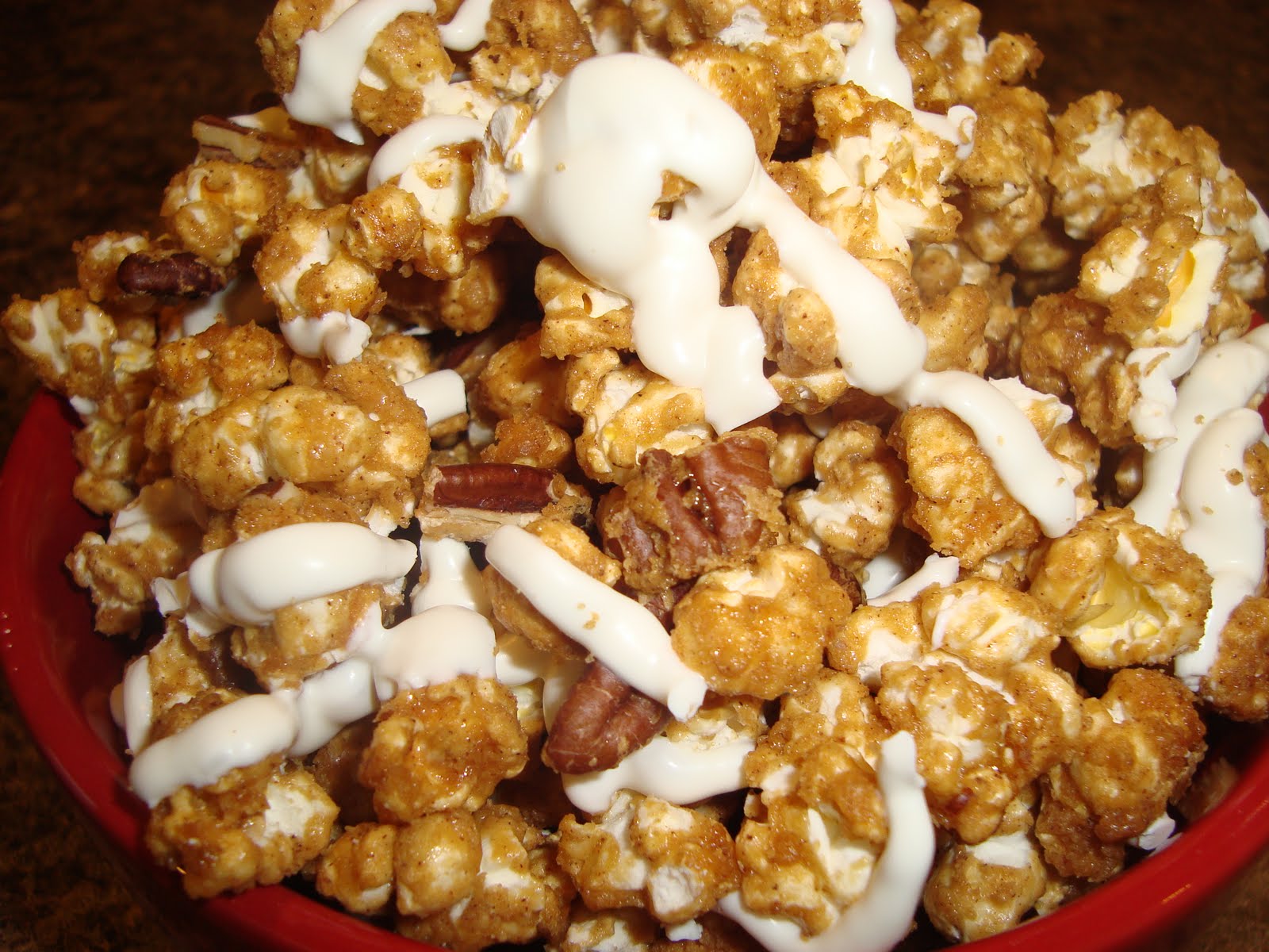 Cinnabon Popcorn ~ Dip it in Chocolate
