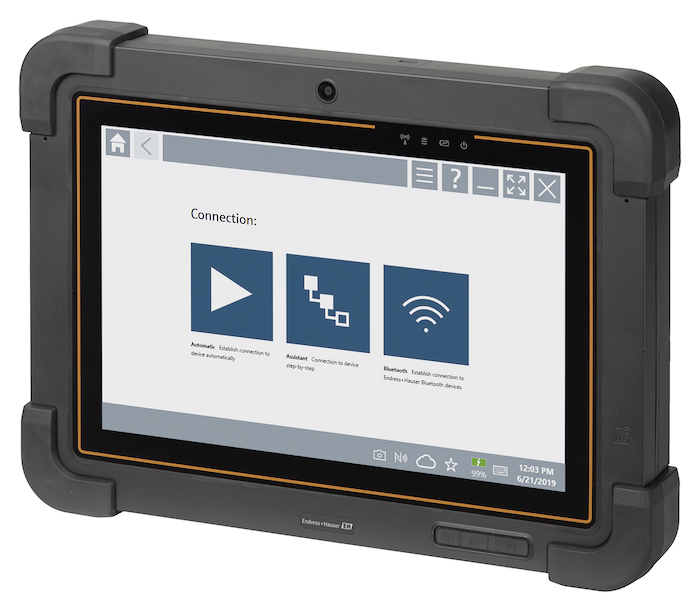 Read-out Instrumentation Signpost: Tablet PC for hazardous areas.