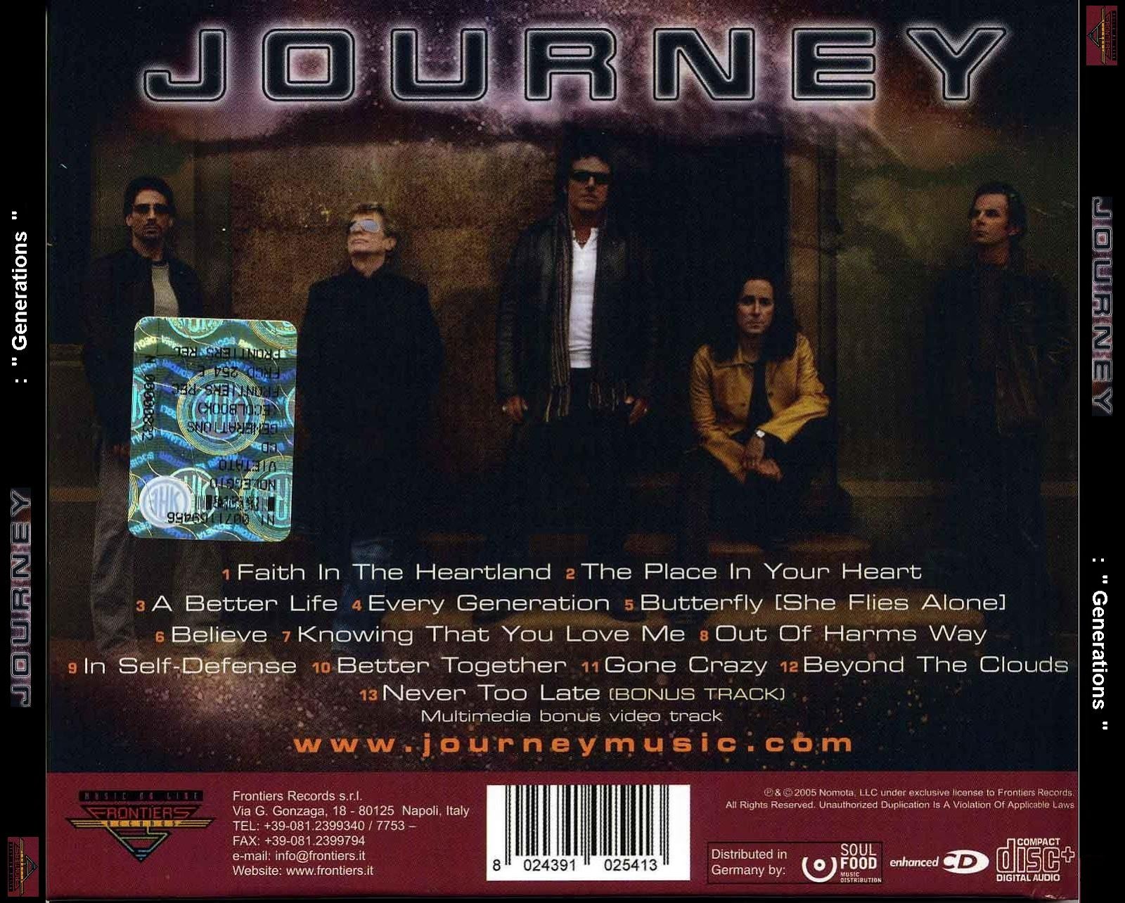 Classic Rock Covers Database: Journey - Generations (2005)
