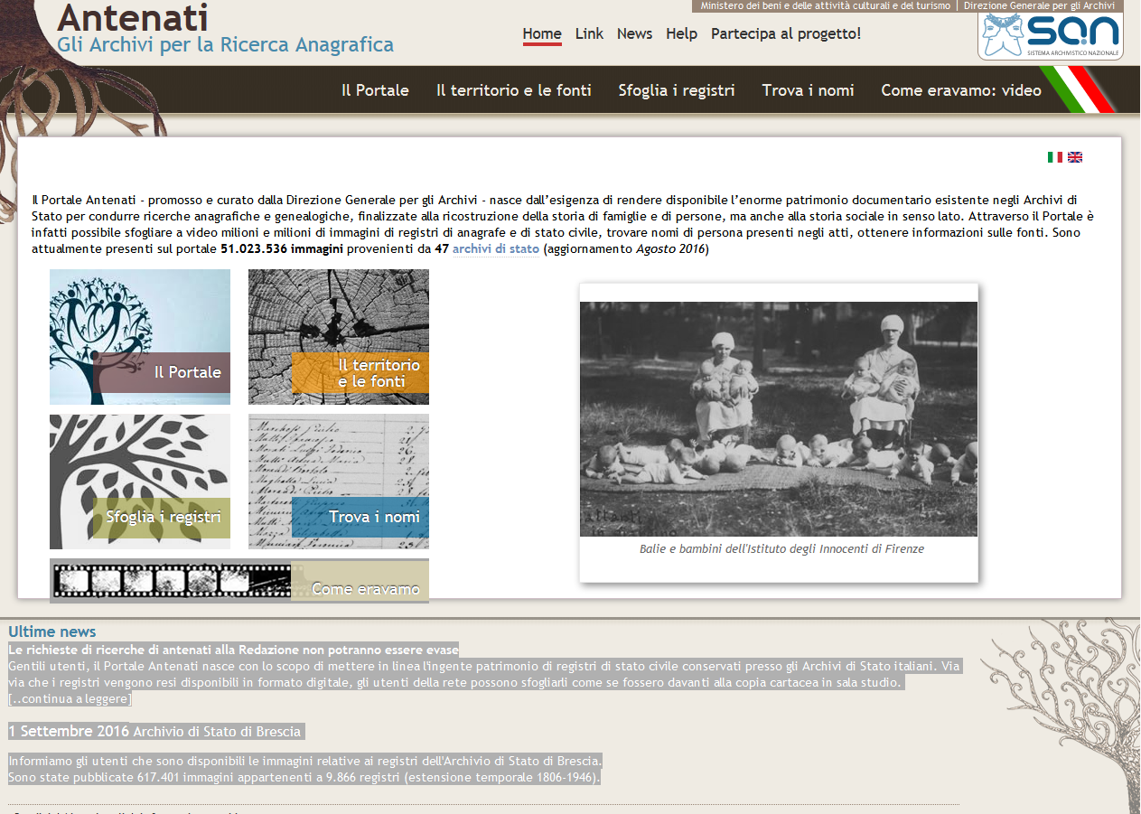 El portal Antenati ha publicado 617,401 de Brescia - Historia y ...