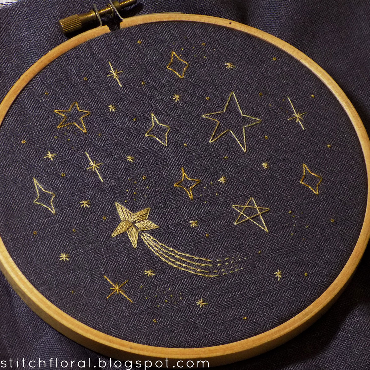 Easy embroidery: how to stitch stars - Stitch Floral