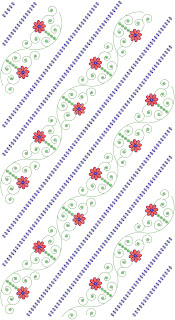 EmbDesignTube: 400 mm Area Jaal Embroidery Pattern By Tarang