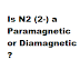 Is N2 (2-) a Paramagnetic or Diamagnetic