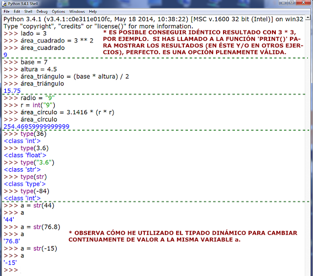 APRENDER A PROGRAMAR CON PYTHON: T4. BLOQUE DE EJERCICIOS 1. SOLUCIONES.