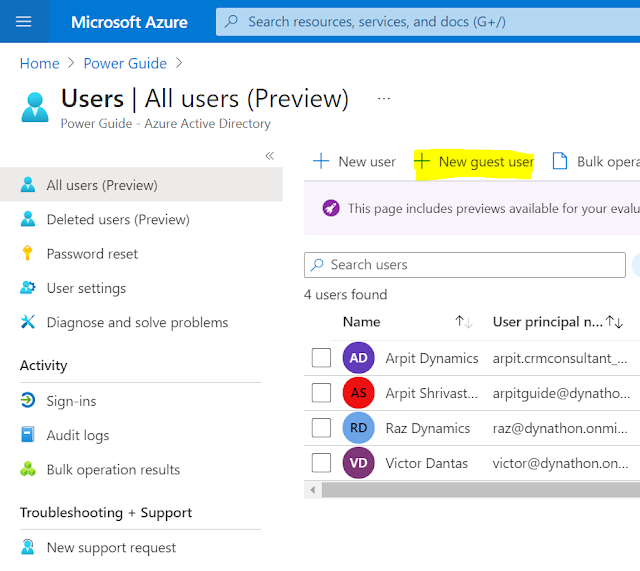 Arpit's Dynamics 365 Blog: PowerApps - Share Canvas App with External Users