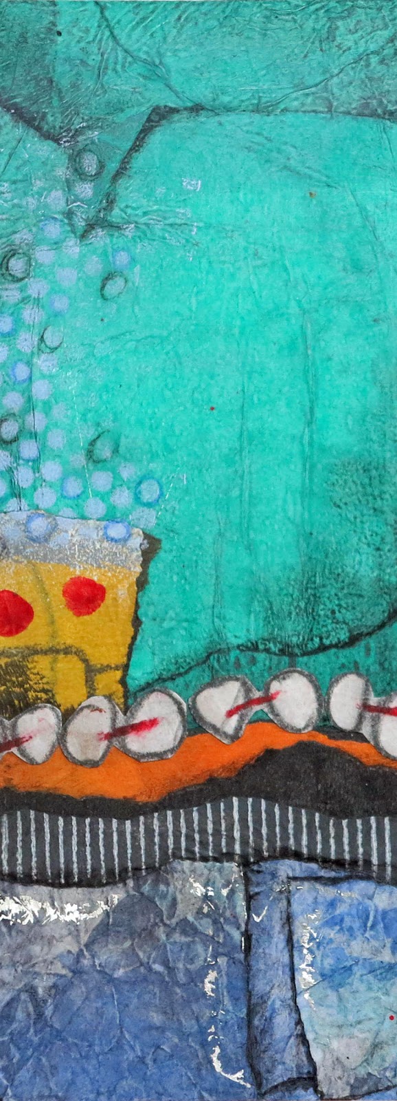 Mini Abstract Landscapes in Collage