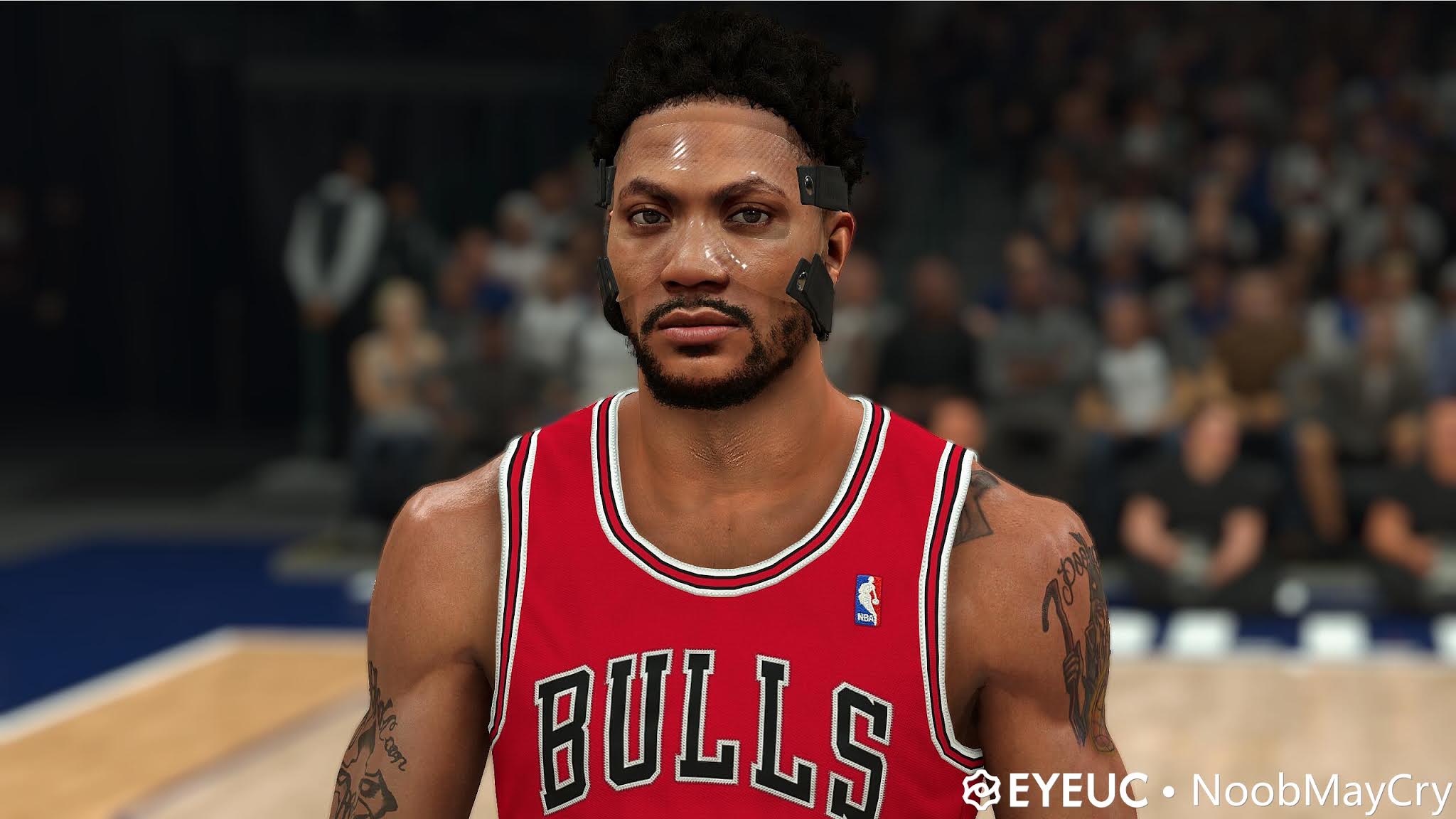 Derrick Rose Cyberface, Hair and Body Model 3 Versions By NMC [FOR 2K21]