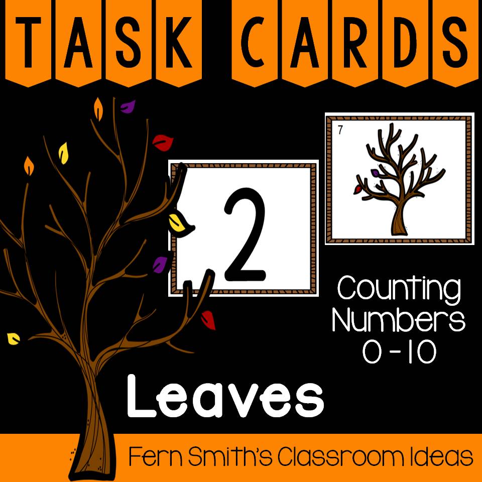 New Fall Themed Counting Numbers 0 - 10 Task Cards For Your Classroom ...
