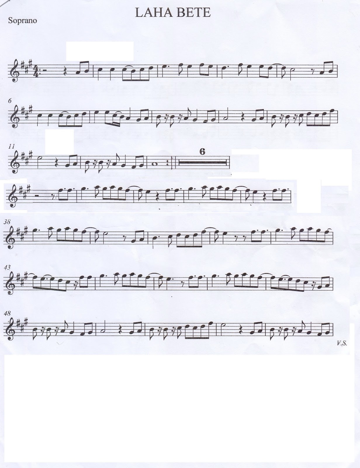 Note blocks LAHA BETE(Lagu daerah Kab.Sinjai sulawesi selatan) | alif ...