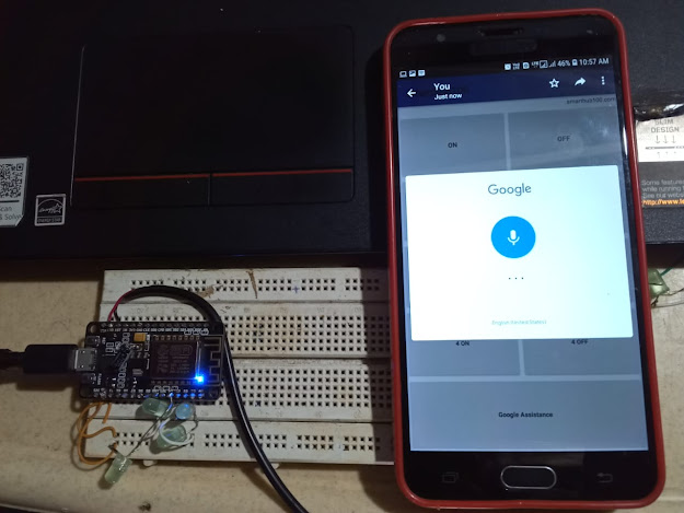 LEDs control using nodemcu and ir remote.