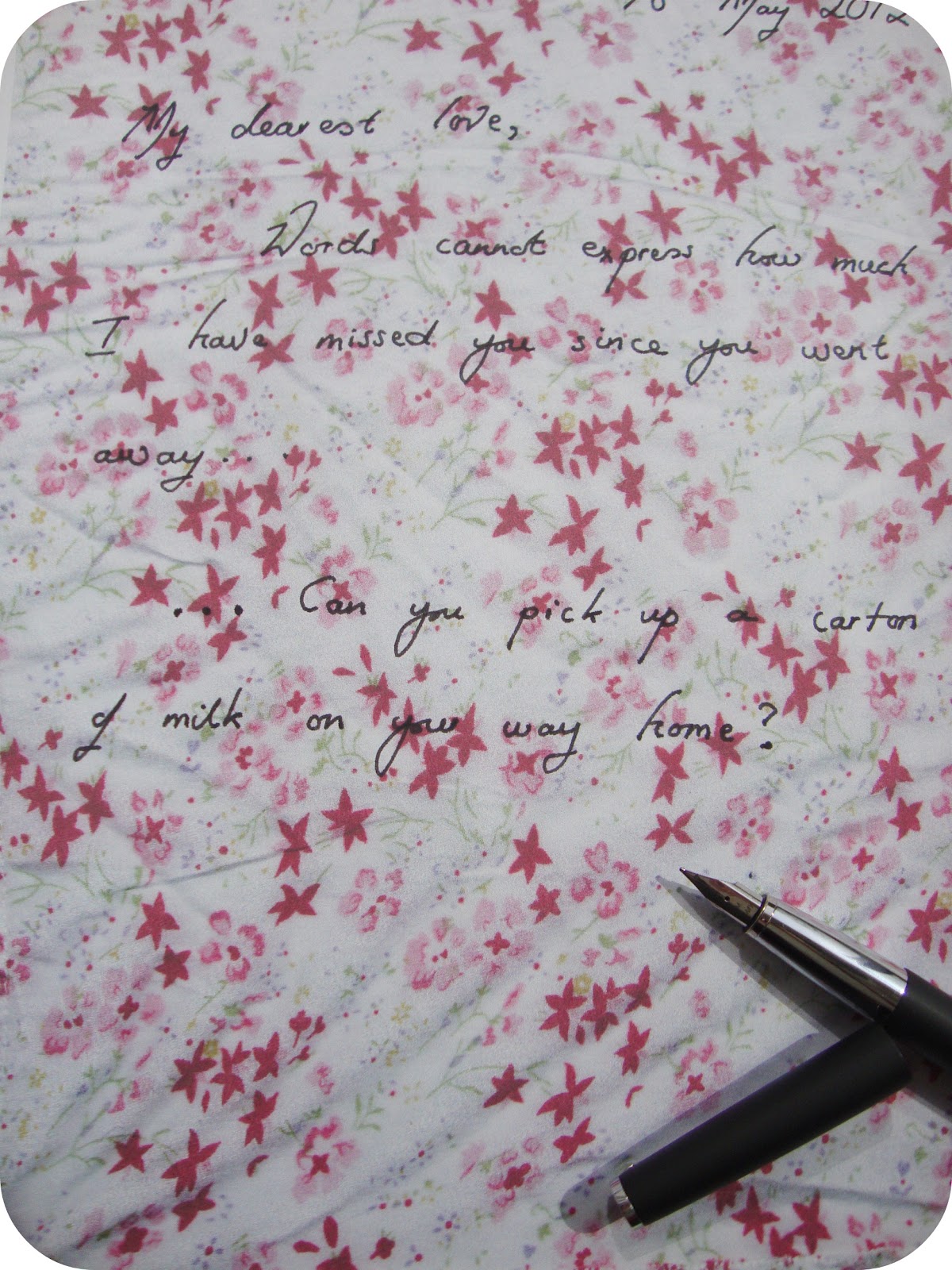 Miss Beatrix: How to Make Letter Paper With Fabric