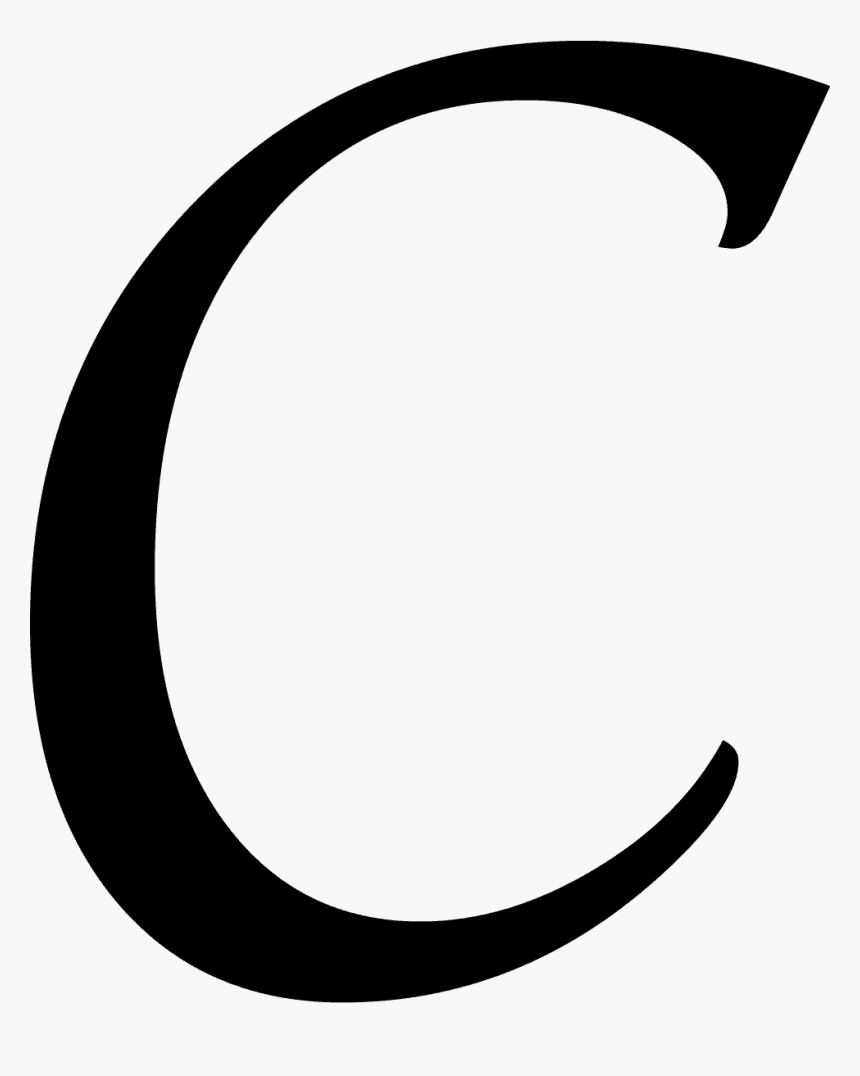 Letter C Clipart Black And White - Letter Format