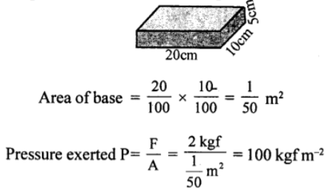 ICSE Solutions for Chapter 3 Force and Pressure Class 8 Physics Selina
