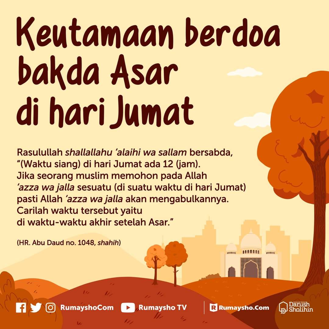 Reminder Doa Jumat Sore