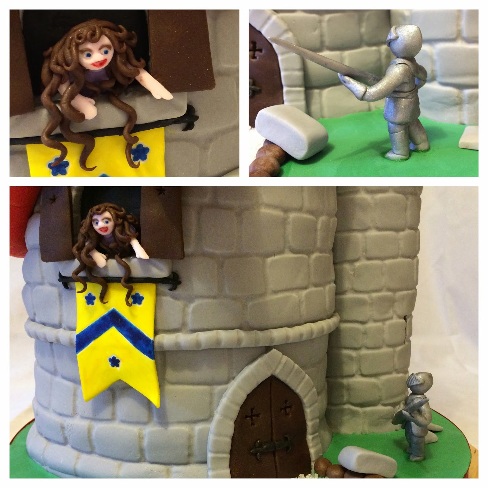 Elaine's Sweet Life: Dragon atop a Castle - a Medieval Cake