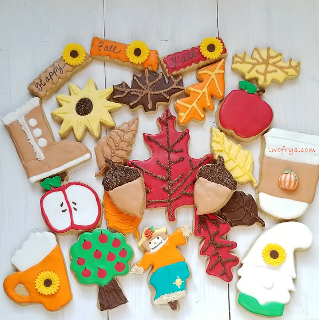 Two Frys: Pumpkin Maple Fall Theme Cookies