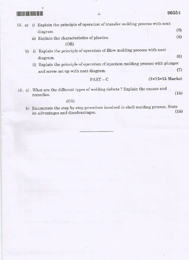 Anna University ME 8351 —- MANUFACTURING TECHNOLOGY - I NOVEMBER ...