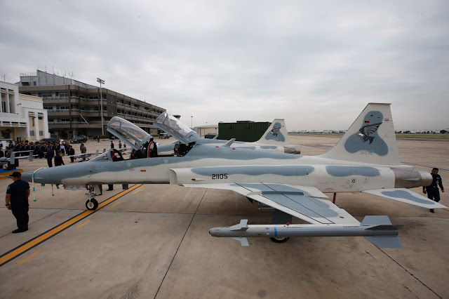 DEFENSE STUDIES: Royal Thai Air Force Launches 14 F-5TH Fighter Tigris the 17 RTAF U1 Unmanned ...