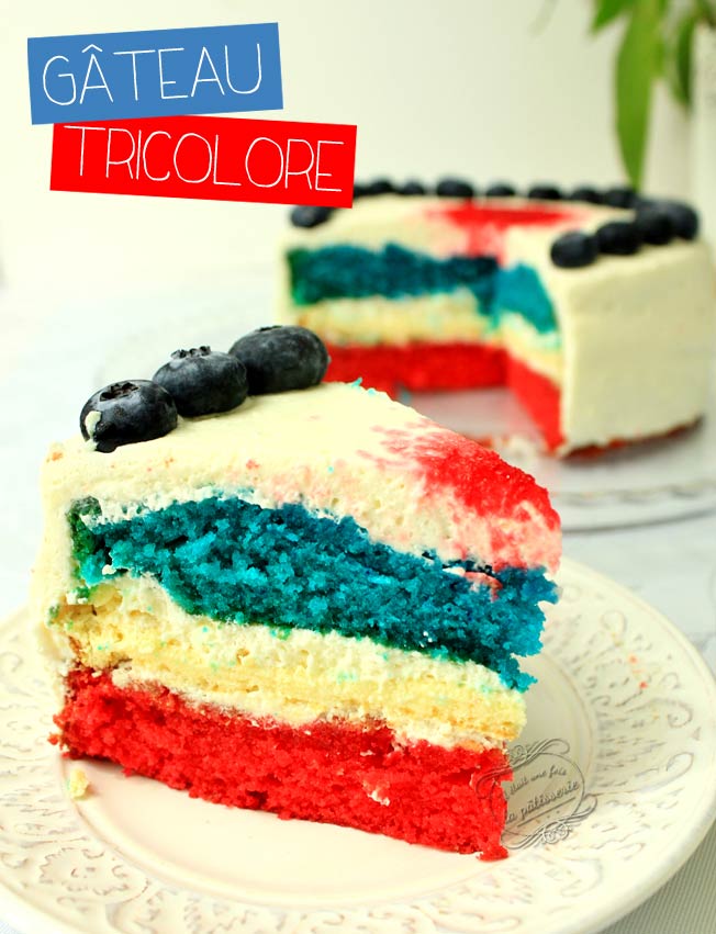 Gâteau tricolore bleu blanc rouge {France} : Il était une fois la ...