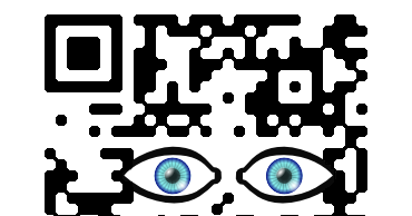 Kangaderoo Custom QR Code.: The eye of the QR Code.