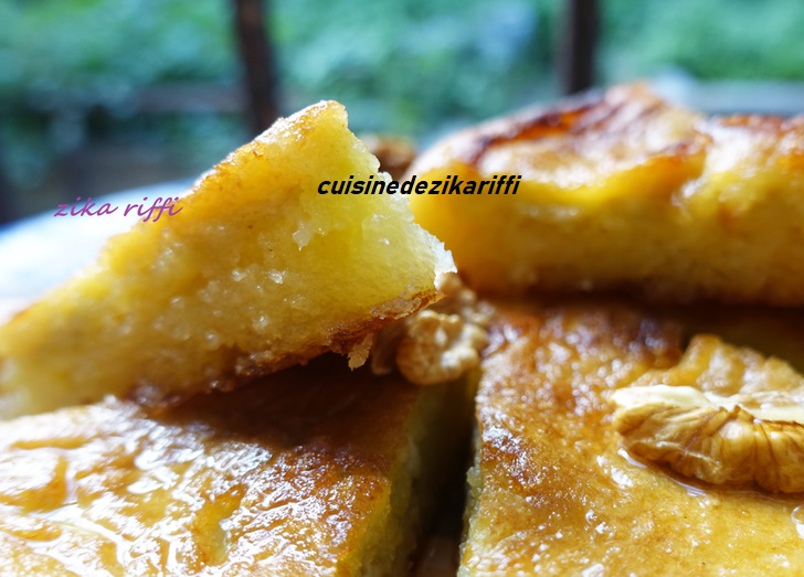 MCHAWCHA- TAHVOULT-OMELETTE KABYLE SUCRÉE A LA SEMOULE