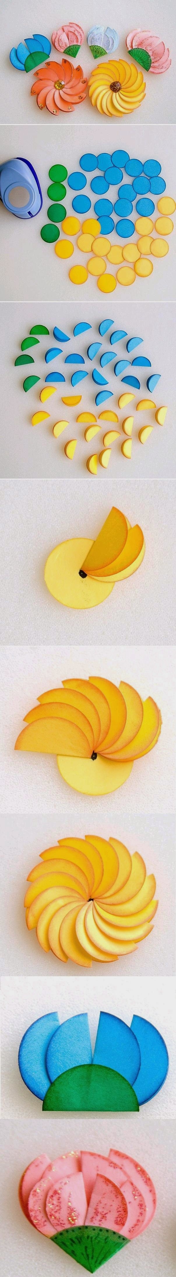 DIY : Paper Circle Flower - DIY & CRAFT