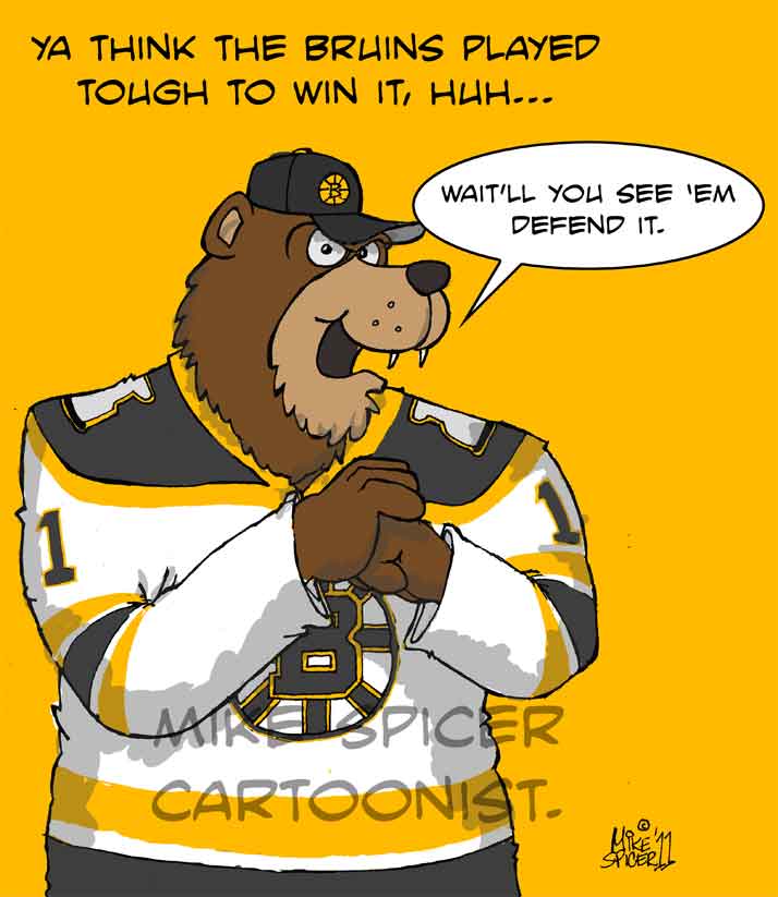 Mike Spicer Cartoonist / Caricaturist.: The Bruins 2011-12.