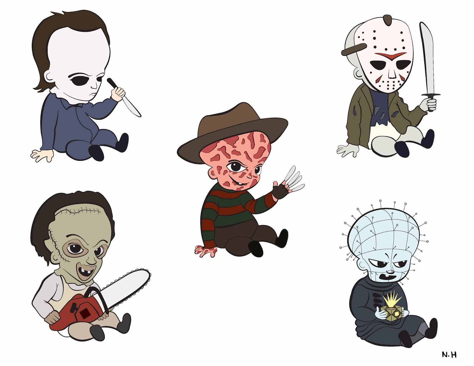 The Art of Nate Haywood: Horror Babies