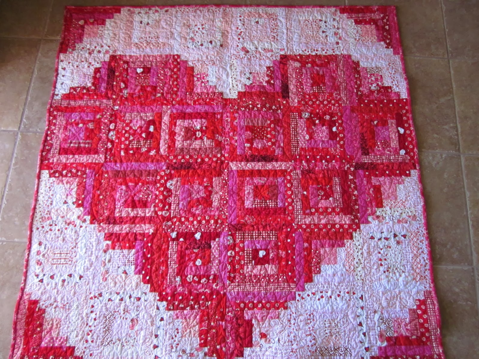 ~ Zany Quilter ~: Valentine Quilt Tutorial--sort of....