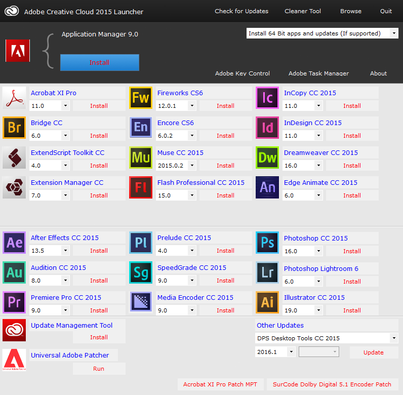 Share Full bộ công cụ Adobe Full Crack - Gloomy Hacking Team