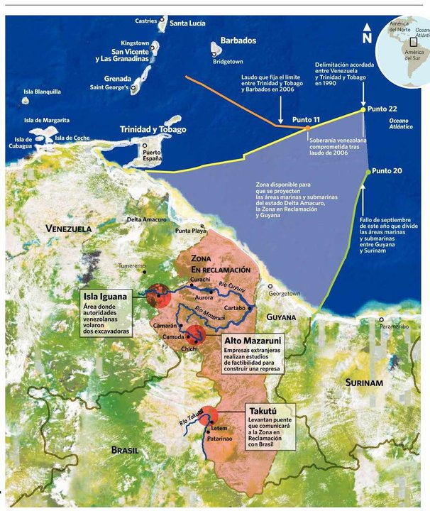 El Esequibo es nuestro: Frontera Marítima Guyana* y Surinam: Efecto ...