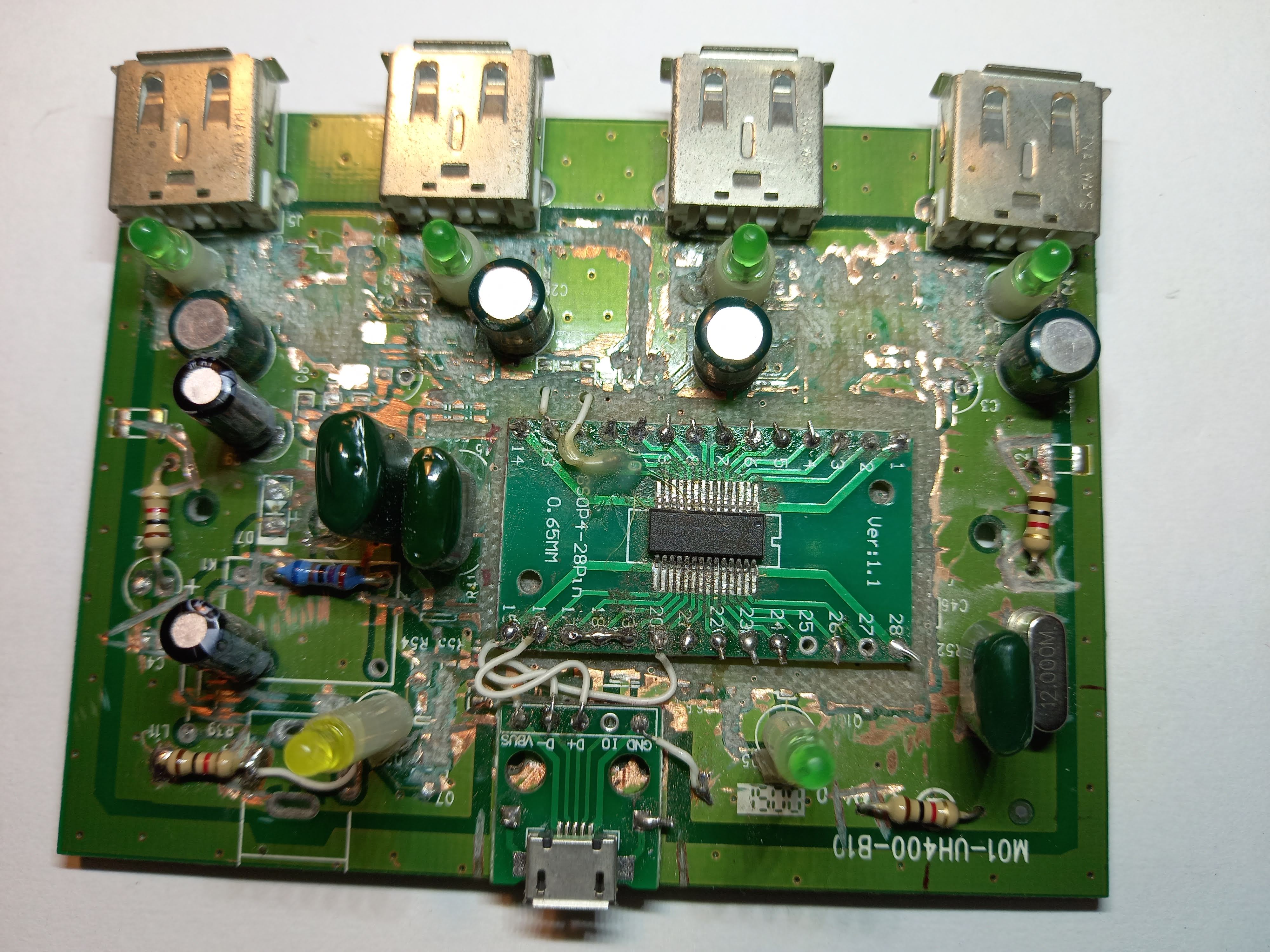 阿吉的部落格: DIY USB Hub 及 PS2 轉 USB 界面