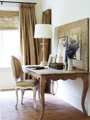 Interiors Etc. Details: Decorating with Burlap