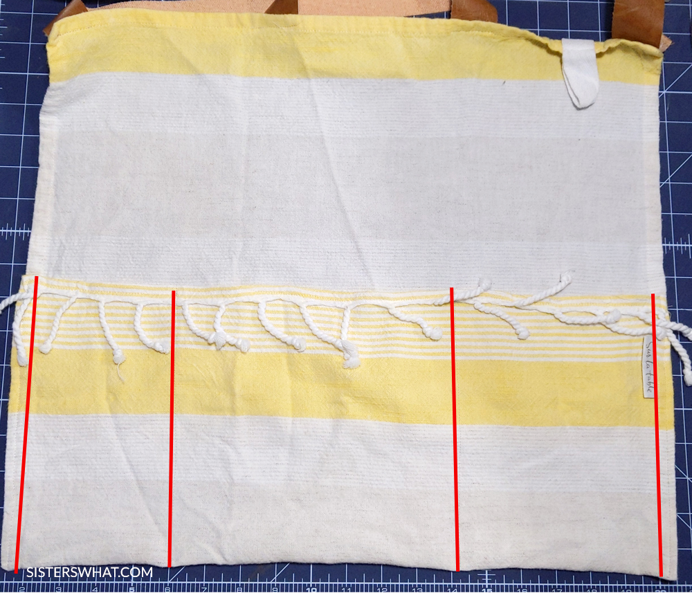 How to Sew a Farmhouse Apron from a Tea Towel for Kids - Sisters, What!