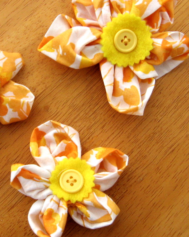 Pickup Some Creativity: Wrapped Fabric Flower Tutorial