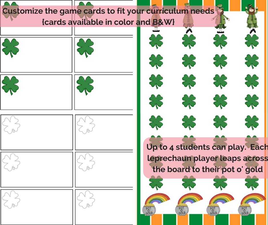 The Classroom Game Nook: Print and Play! {2 Free St. Patrick's Day Games}