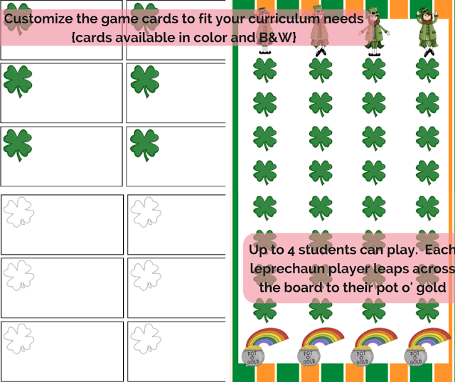 The Classroom Game Nook: Print and Play! {2 Free St. Patrick's Day Games}