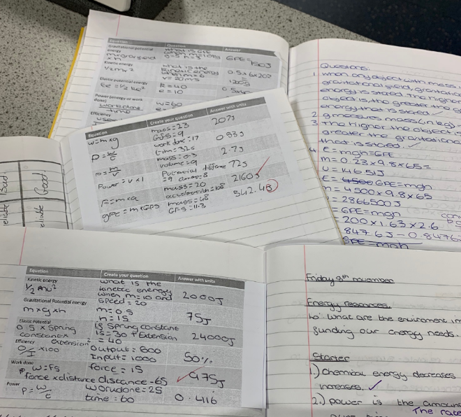 Recall Sheet in Physics