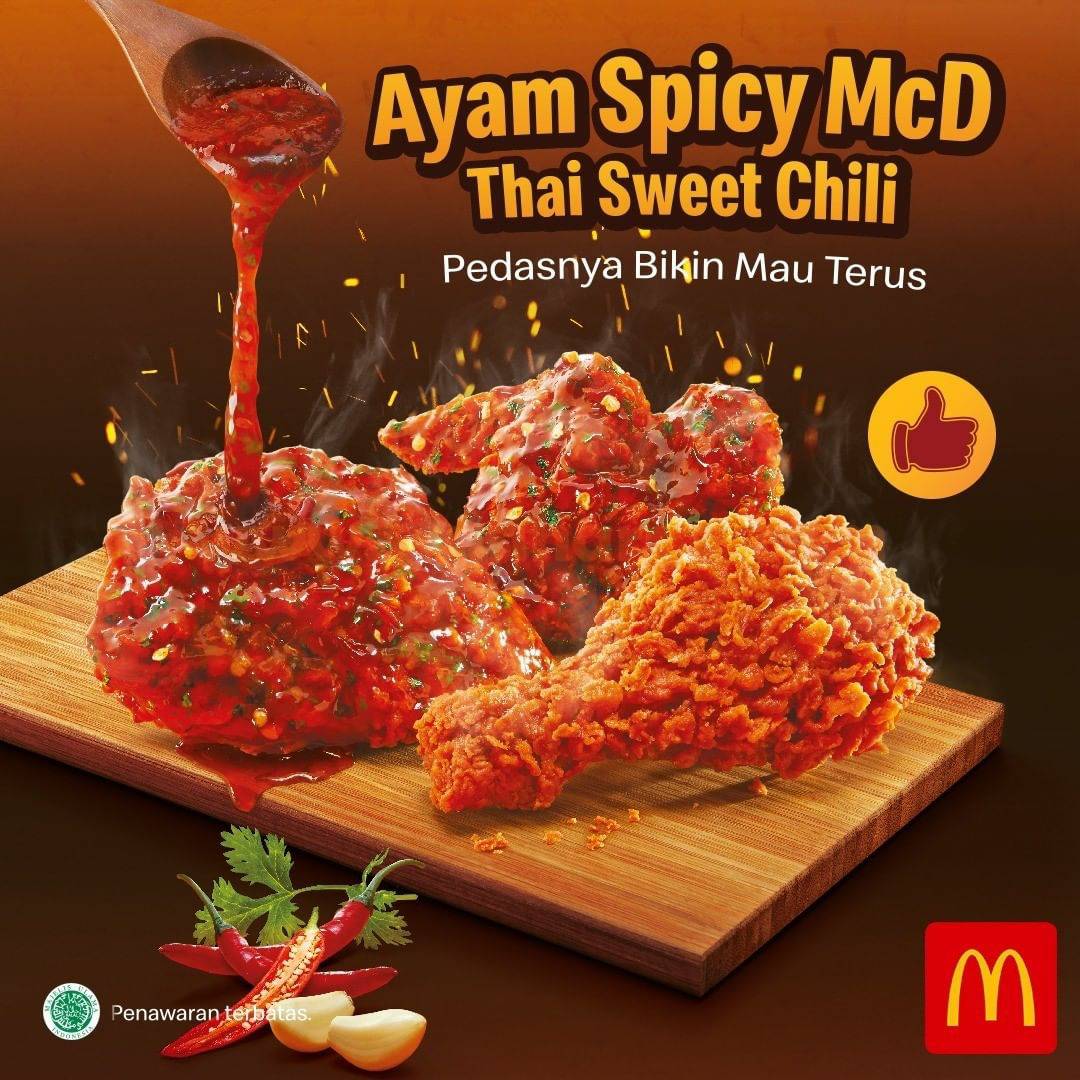 McDonalds Menu Ayam Spicy McD dengan Thai Sweet Chili Sauce - scanharga