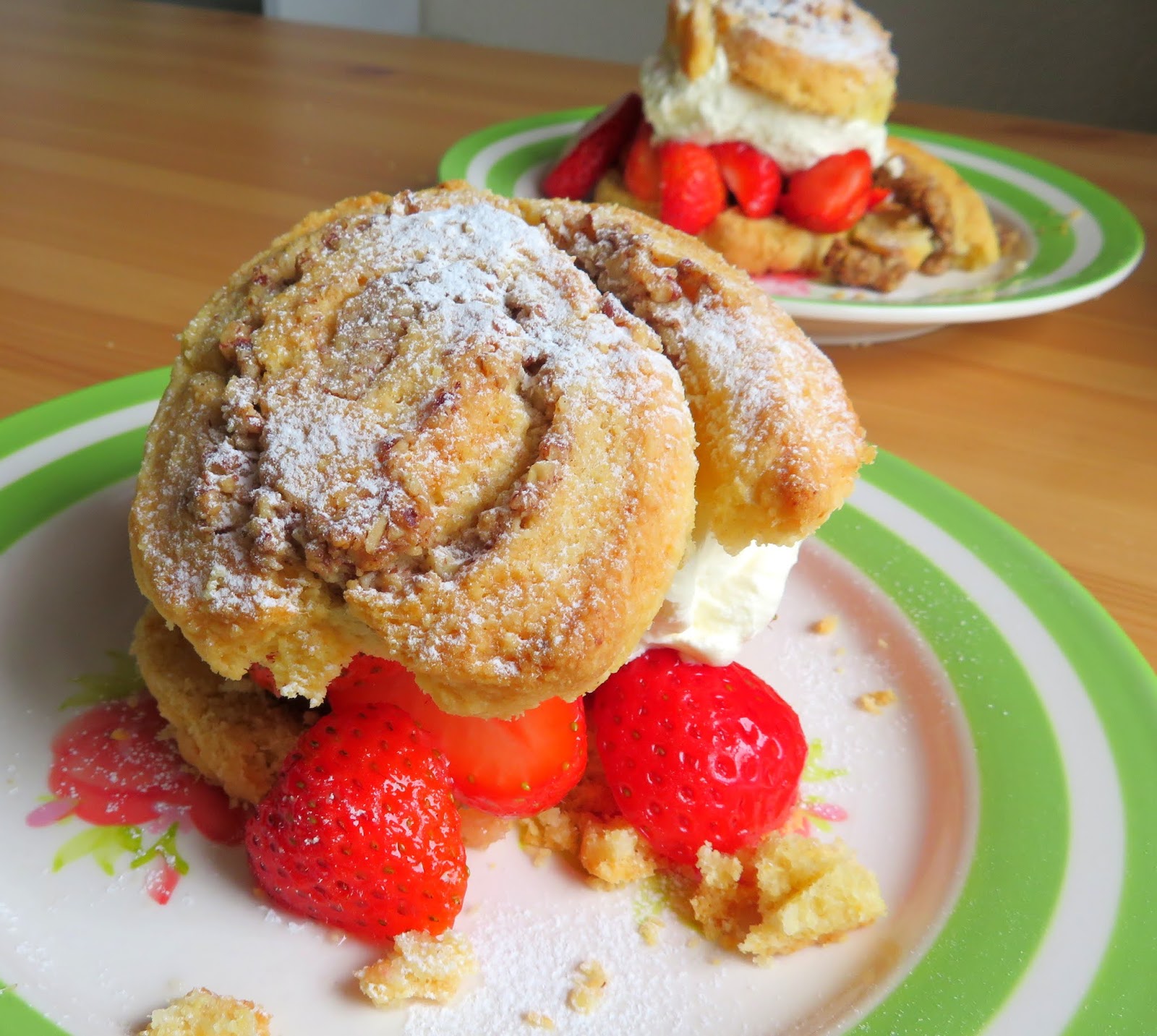 Pecan Swirl Strawberry Shortcakes | The English Kitchen