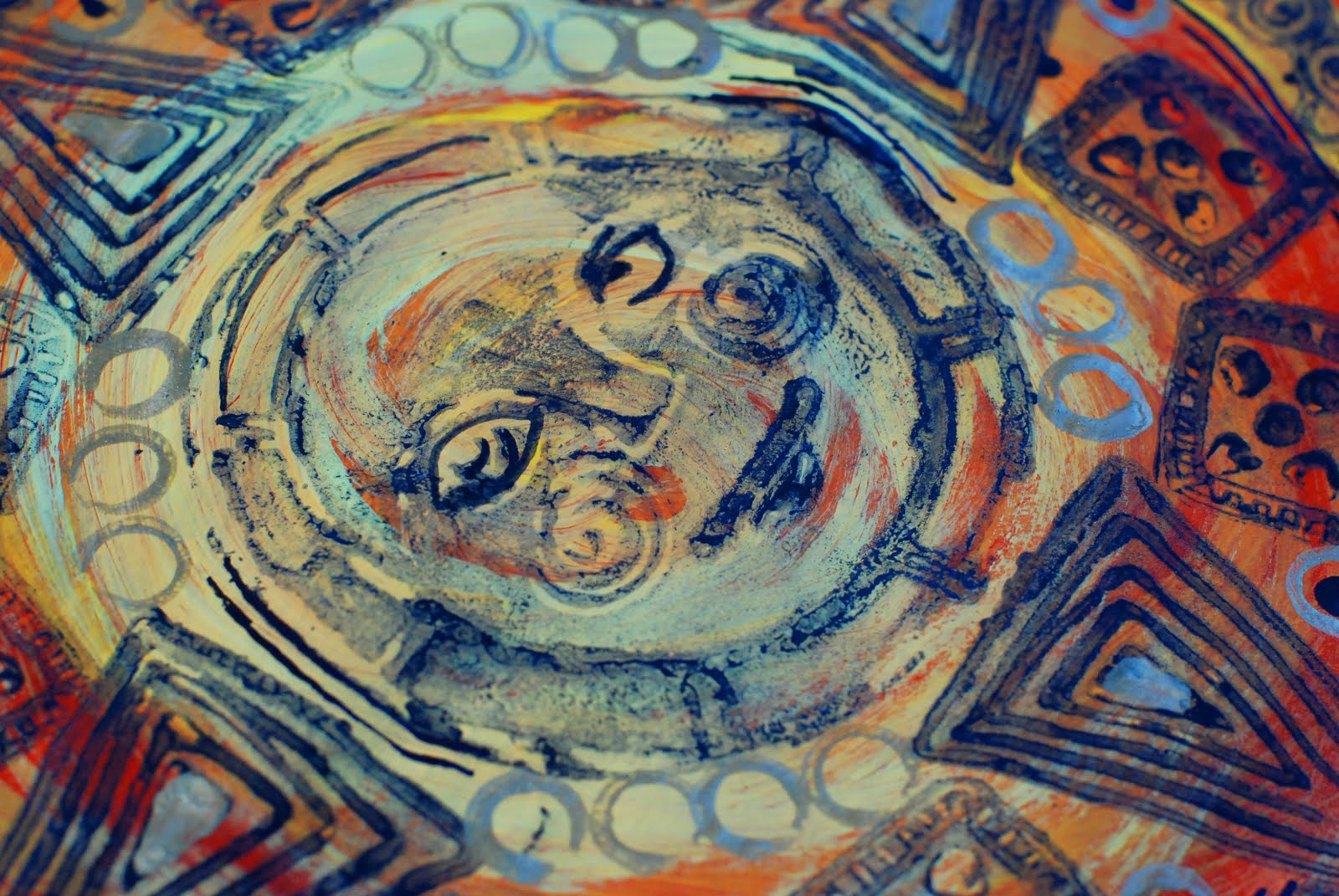 that artist woman: Aztec Sun Stones