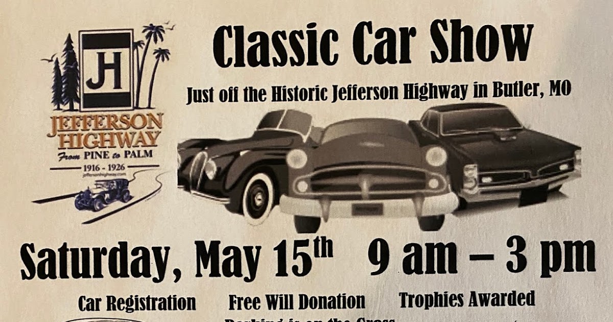 Mid America Shopper: Car Show in Butler May 15th