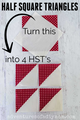 Half Square Triangles 4 At A Time Adventures Of A DIY Mom half-square-triangles-4-at-a-time-adventures-of-a-diy-mom