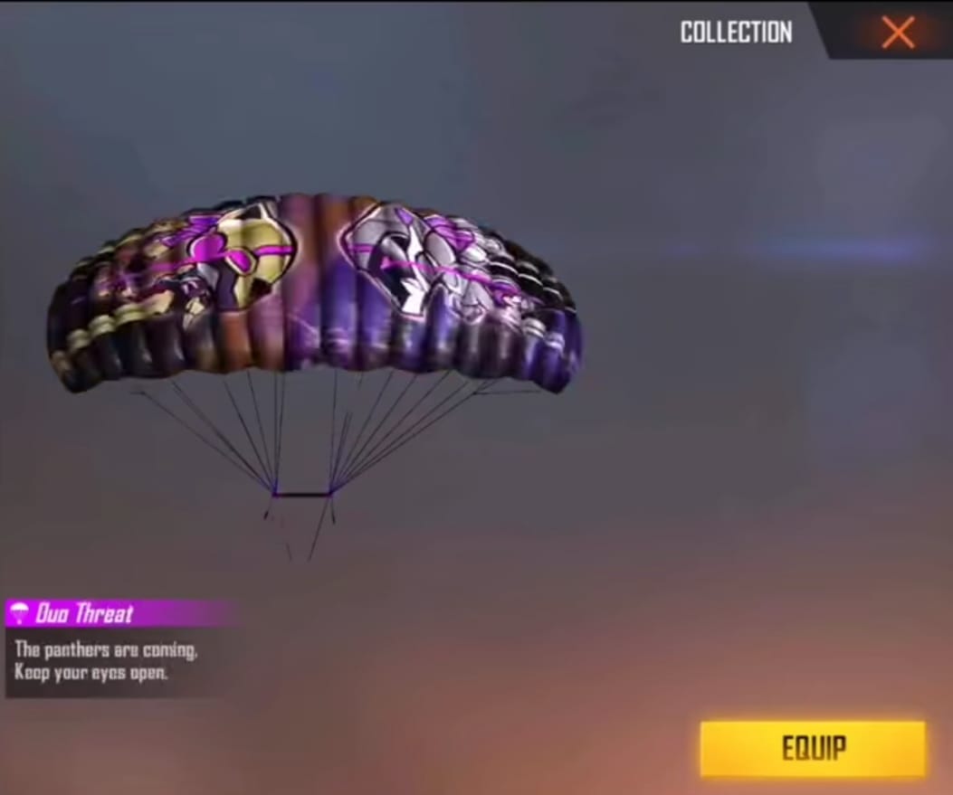 All Parachute Skins in Free Fire | Free Fire All Parachute Skins