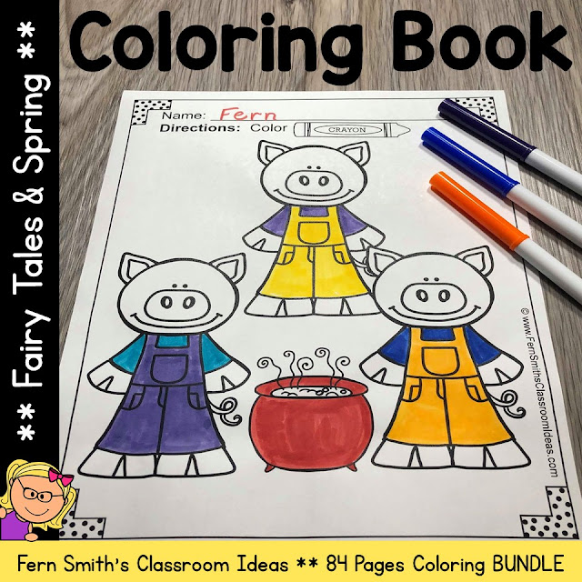 These Fairy Tale Coloring Pages and Craftivities Have Been Updated ...