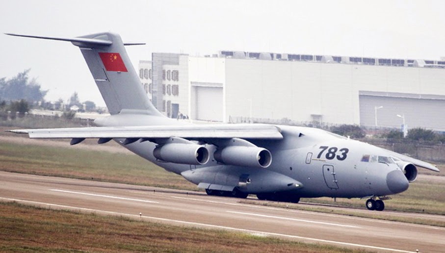 Chinese Y-20 Heavy Military Transport Aircraft At Zhuhai Airshow 2014 ...